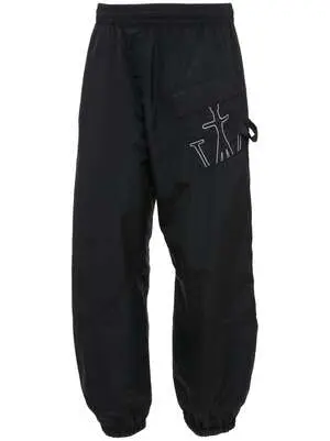 JW Anderson Anchor-embroidered Twisted Track Pants