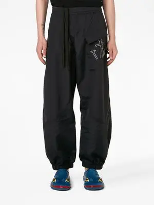 JW Anderson Anchor-embroidered Twisted Track Pants