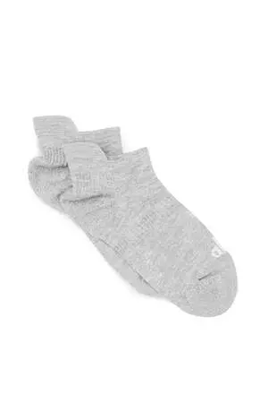 Alo Yoga Performance Tab Socks - Athletic Heather Grey/white