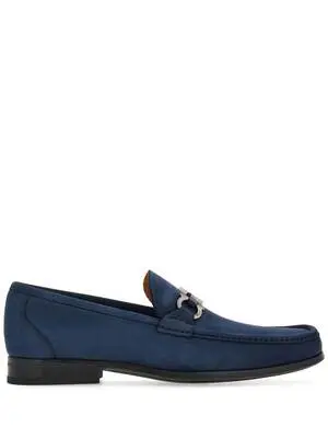 FERRAGAMO Gancini Suede Loafers
