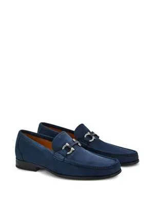 FERRAGAMO Gancini Suede Loafers
