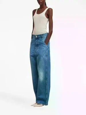 AMI Paris Low-rise Straight-leg Jeans