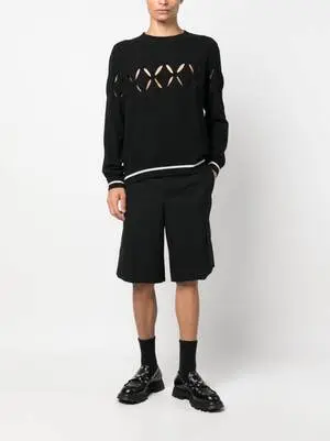 Alexander McQueen Tailored Cotton Shorts - Black