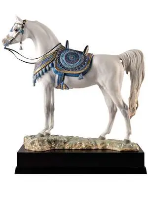 LLADRO Arabian Pure Breed Horse Figurine - White
