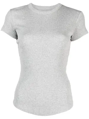 Isabel Marant Étoile Taomi Ribbed Cotton T-shirt - Grey