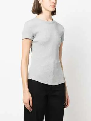 Isabel Marant Étoile Taomi Ribbed Cotton T-shirt - Grey