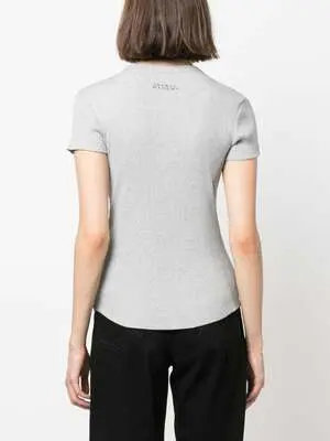 Isabel Marant Étoile Taomi Ribbed Cotton T-shirt - Grey