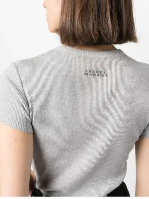 Isabel Marant Étoile Taomi Ribbed Cotton T-shirt - Grey