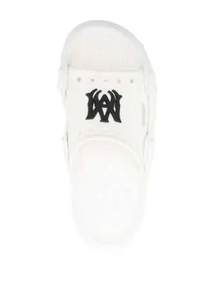 Amiri Logo-patch Round-toe Slides