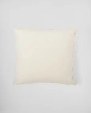 Prada Faux-fur Cashmere And Wool Throw Pillow - Tan/black