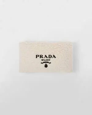 Prada Faux-fur Cashmere And Wool Throw Pillow - Tan/black