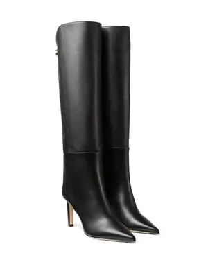 JIMMY CHOO Alizze Leather Boots - Black