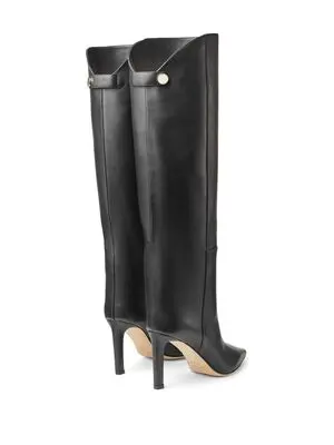 JIMMY CHOO Alizze Leather Boots - Black