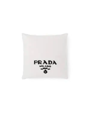 Prada Sheepskin Pillow - White