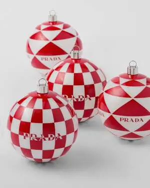 Prada Glass Christmas Ornament Set