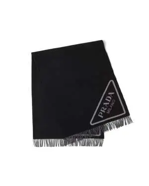 Prada Double Cashmere Throw - Black