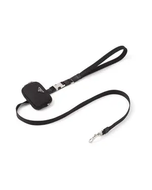 Prada Re-nylon Pet Leash - Black