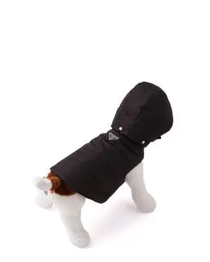 Prada Re-nylon Puffer Dog Coat With Hood
