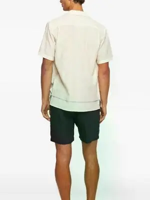 Orlebar Brown Mid-rise Linen Shorts - Blue