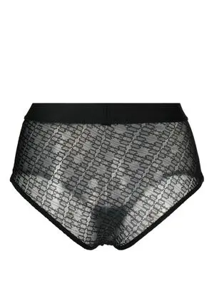 Palm Angels Logo-waistband Lace Briefs