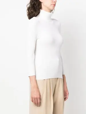 Aspesi Ribbed-knit Roll-neck Top