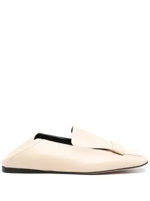SERGIO ROSSI Sr1 Nappa-leather Loafers - Neutrals