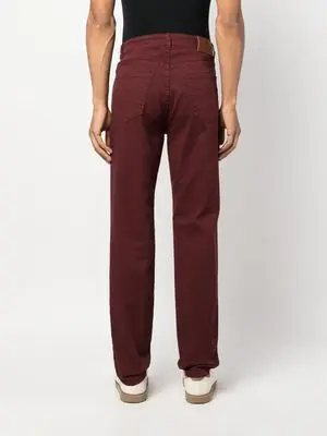 Brunello Cucinelli Mid-rise Straight-leg Jeans - Red