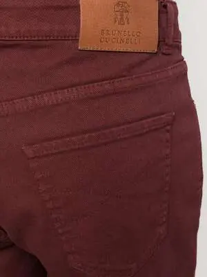 Brunello Cucinelli Mid-rise Straight-leg Jeans - Red