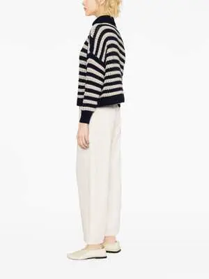 Brunello Cucinelli Stripe-print Turtleneck Jumper