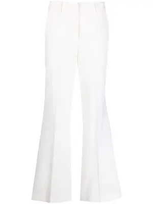 P.a.r.o.s.h Mid-rise Virgin-wool Flared Trousers