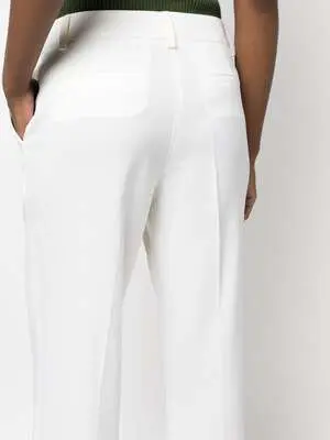 P.a.r.o.s.h Mid-rise Virgin-wool Flared Trousers
