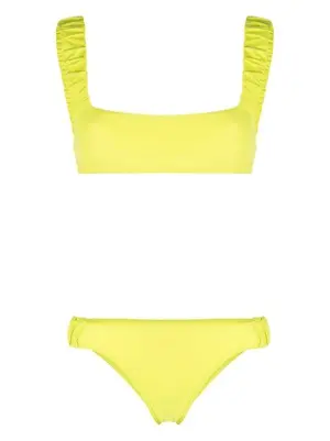 Sunnei Logo-print Ruched Bikini Set - Green