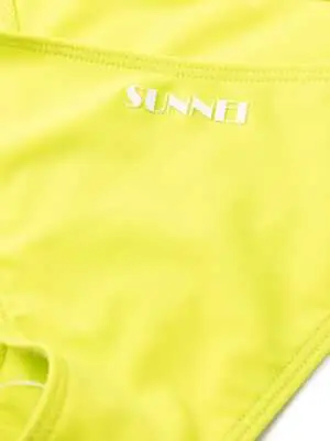 Sunnei Logo-print Ruched Bikini Set