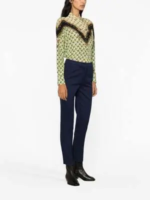 Etro Graphic-print Long-sleeve Shirt - Green