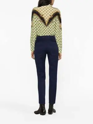 Etro Graphic-print Long-sleeve Shirt - Green