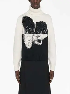 Alexander McQueen Spliced Orchid Jumper