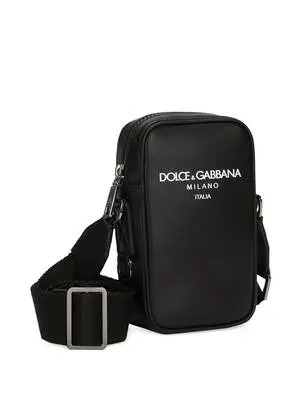 Dolce & Gabbana Logo-print Leather Shoulder Bag