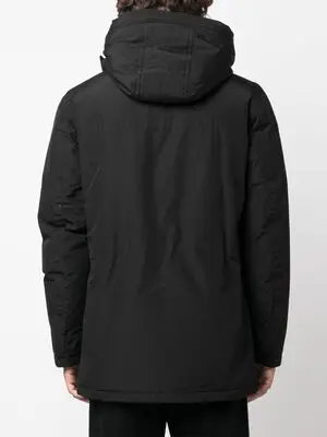 Woolrich Padded Hooded Coat - Black