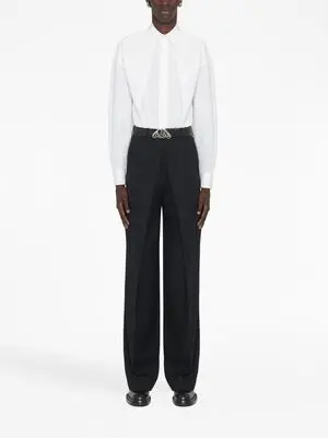 Alexander McQueen Mid-rise Straight-leg Trousers