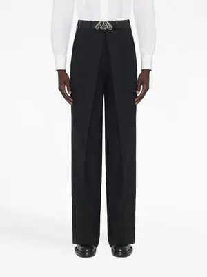 Alexander McQueen Mid-rise Straight-leg Trousers