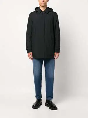 Herno Detachable Hood Parka - Black