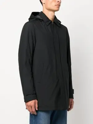 Herno Detachable Hood Parka - Black
