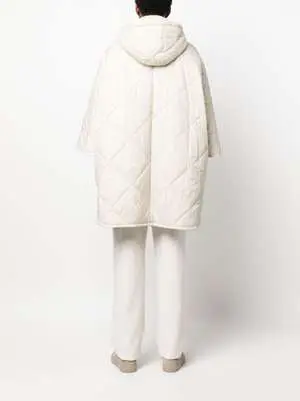 Brunello Cucinelli Wide-sleeve Quilted Coat - Neutrals
