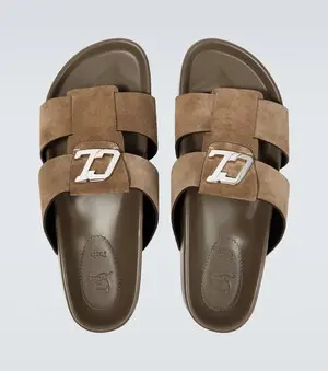 CHRISTIAN LOUBOUTIN Dhabubizz Suede Sandals - Brown