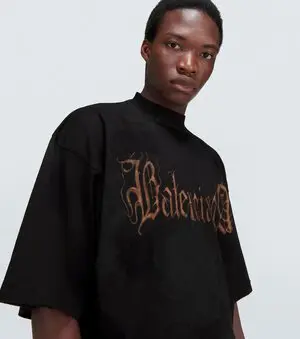 Balenciaga Large Fit Cotton Jersey T-shirt
