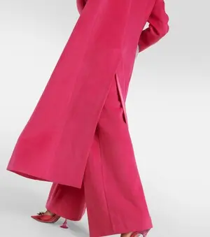 Giuseppe Di Morabito Floral-appliqué Double-breasted Coat - Pink