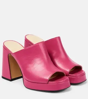 SOULIERS MARTINEZ Alba 90 Leather Mules