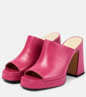 SOULIERS MARTINEZ Alba 90 Leather Mules