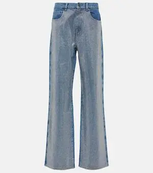 Giuseppe Di Morabito Embellished Wide-leg Jeans