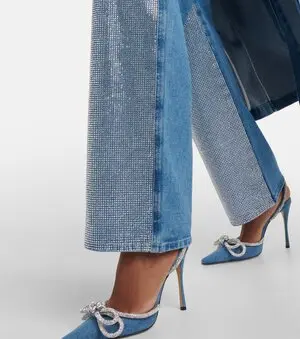 Giuseppe Di Morabito Embellished Wide-leg Jeans